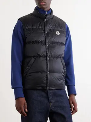 Moncler Logo-appliquéd Quilted Shell Down Gilet