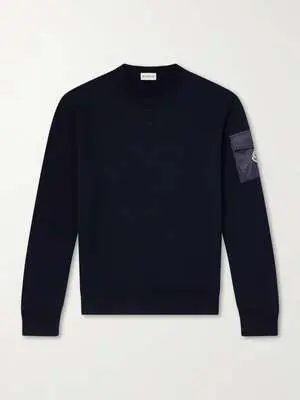 Moncler Virgin Wool Sweater - Navy