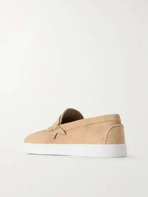 CHRISTIAN LOUBOUTIN Harold I Suede Loafers - Beige
