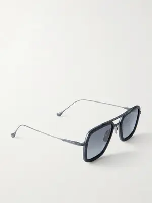 Dita Flight.006 Aviator-style Titanium And Acetate Sunglasses