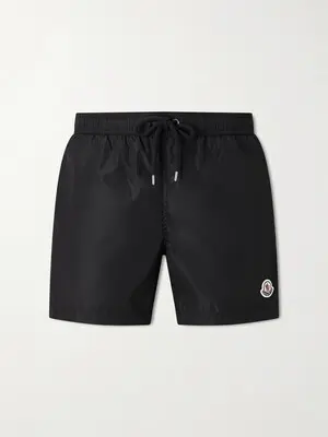 Moncler Straight-leg Swim Shorts - Black