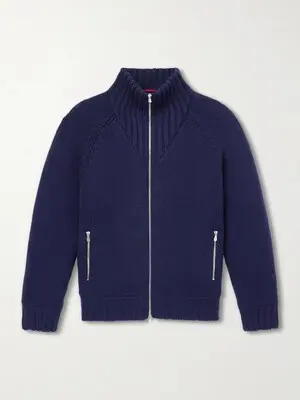 Brunello Cucinelli Cashmere Zip-up Down Cardigan - Blue