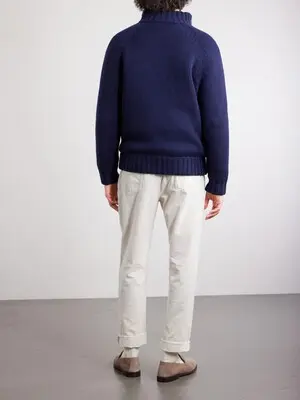 Brunello Cucinelli Cashmere Zip-up Down Cardigan - Blue