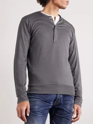 TOM FORD Slim-fit Cashmere, Wool And Silk-blend Sweatshirt