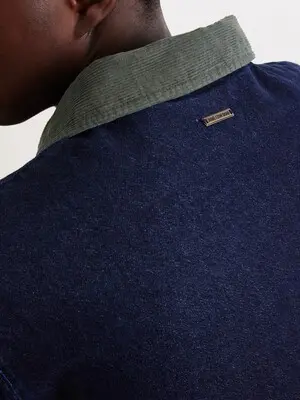 Aimé Leon Dore Corduroy-trimmed Denim Jacket