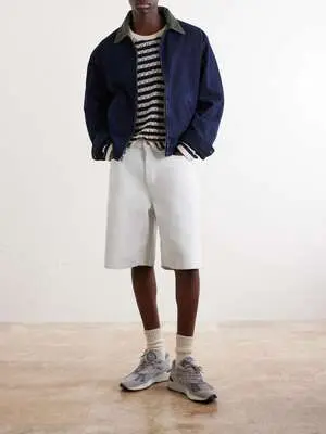 Aimé Leon Dore Corduroy-trimmed Denim Jacket