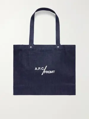 A.p.c. Fragment Logo-print Canvas Tote Bag