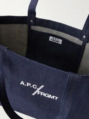 A.p.c. Fragment Logo-print Canvas Tote Bag