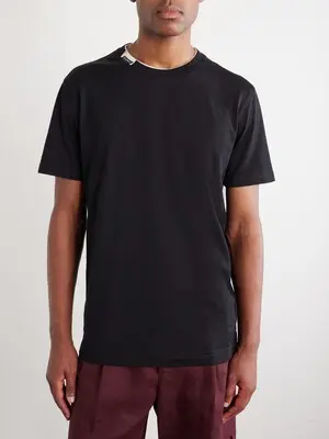 Dolce & Gabbana Logo-appliquéd Cotton-jersey T-shirt