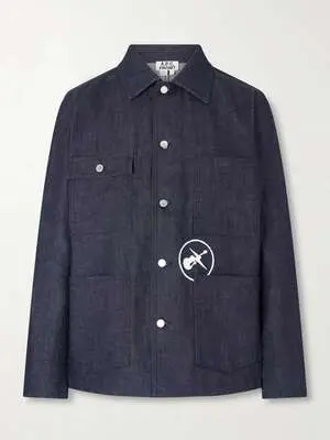 A.p.c. Fragment Printed Denim Jacket