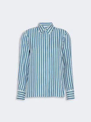 Max Mara Stripe-print Shirt - Silk