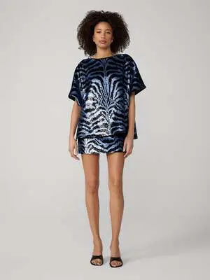 Diane Von Furstenberg Chloe Sequin Top