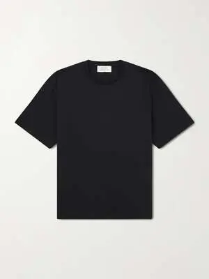 Studio Nicholson Bric Cotton-jersey T-shirt - Black