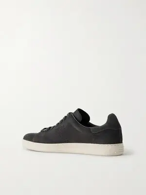 TOM FORD Warwick Perforated Suede Sneakers