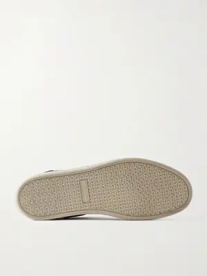 TOM FORD Warwick Perforated Suede Sneakers - Blue