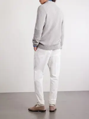 Brunello Cucinelli Virgin Wool, Silk And Cotton-blend Cardigan