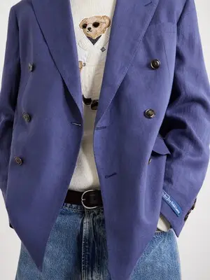 Polo Ralph Lauren Double-breasted Linen Blazer