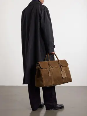 Officine Creative Suede Weekend Bag