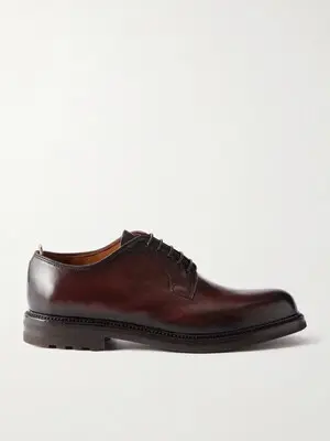 Officine Creative Aston 001 Leather Derby Shoes - Brown