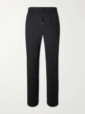 TOM FORD Straight-leg Wool, Silk And Cashmere-blend Sweatpants - Black