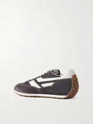 TOM FORD Mick Suede And Leather Sneakers - Gray