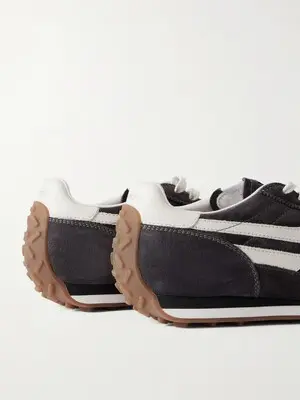 TOM FORD Mick Suede And Leather Sneakers - Gray