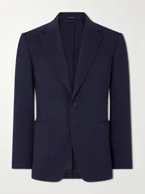 TOM FORD Atticus Wool-blend Blazer - Blue