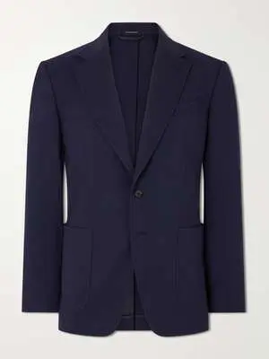 TOM FORD Atticus Wool-blend Blazer - Navy