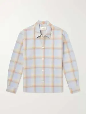 SECOND / LAYER Logan Checked Cotton Shirt - Blue