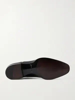 TOM FORD Elkan Burnished-leather Oxford Shoes