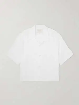 Studio Nicholson Convertible-collar Linen Shirt - White
