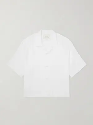 Studio Nicholson Convertible-collar Linen Shirt - White