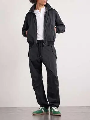 TOM FORD Straight-leg Cotton-twill Drawstring Trousers