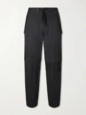 TOM FORD Straight-leg Cotton-twill Drawstring Trousers