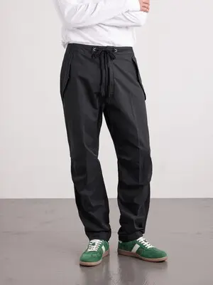 TOM FORD Straight-leg Cotton-twill Drawstring Trousers
