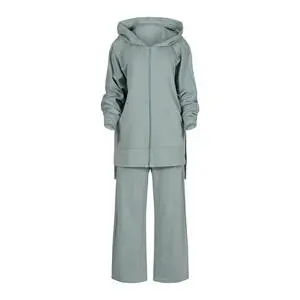 CLOTHES BY LOCKER ROOM Zip-up Hoodie And Wide-leg Lounge Set - Green
