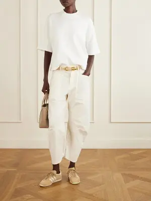 ADIDAS ORIGINALS Paris Lace-up Leather Sneakers - Neutrals