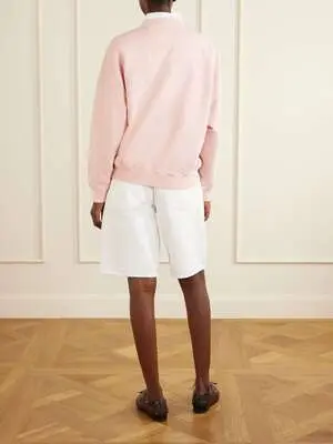 Polo Ralph Lauren Wimbledon Logo-printed Cotton-blend Jersey Sweatshirt