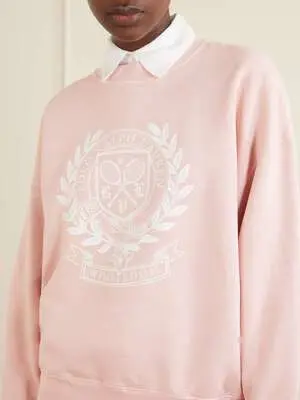 Polo Ralph Lauren Wimbledon Logo-printed Cotton-blend Jersey Sweatshirt