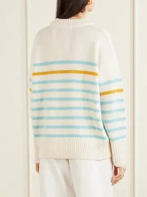 LA LIGNE Marin Striped Wool And Cashmere-blend Sweater - Multi