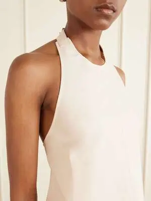 Wardrobe.NYC Cotton-blend Halterneck Top