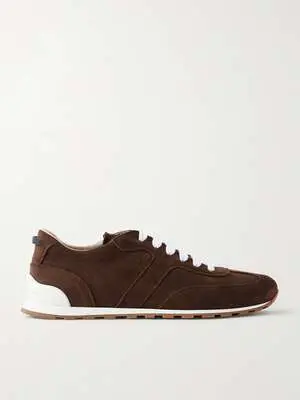 Brunello Cucinelli Suede Sneakers - Brown