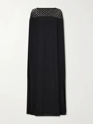DIMA AYAD Sequined Crepe Gown