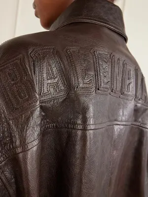 Balenciaga Leather Car Coat