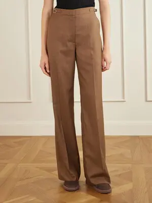 Gabriela Hearst Vesta Wool And Silk Blend Tailored Pants