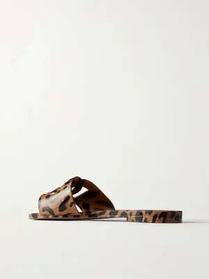 Dolce & Gabbana Bianca Leopard-print Rubber Slides - Leopard Print