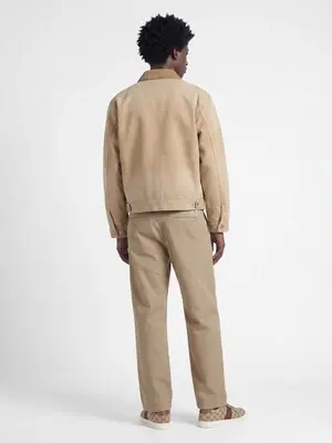 Carhartt Work In Progress Og Arcan" Organic Cotton Zip Jacket - Beige
