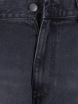 Carhartt Work In Progress Wide Leg Jeans With Single Knee Detailing - Black