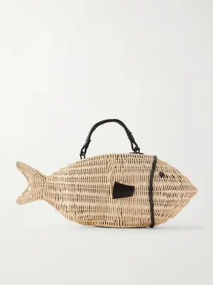 Staud Cleo Fish Mini Tote - Neutrals