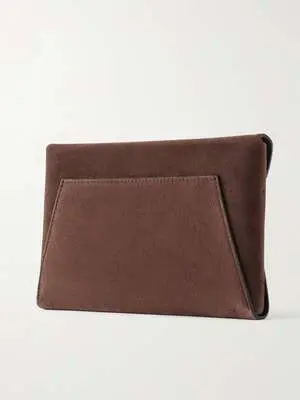 Brunello Cucinelli Envelope Suede Mini Clutch